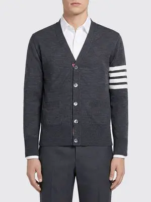 Thom Browne Thom Browne Four-Bar Cardigan Charcoal