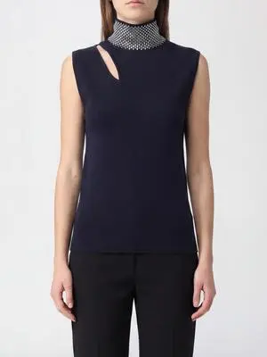 Liu Jo V-neck Embellished Top - Black