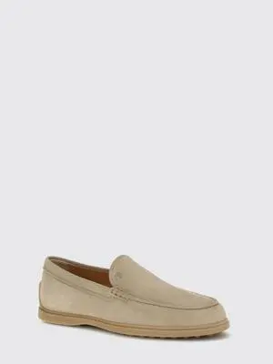 TOD'S Suede Loafers - Ecru