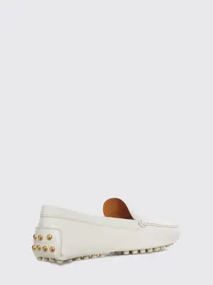 TOD'S Leather Loafers With Stud Detailing - Black
