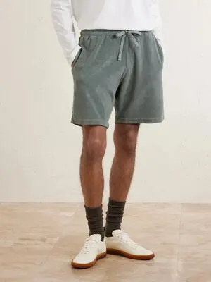 Hartford Straight-leg Cotton-terry Drawstring Shorts