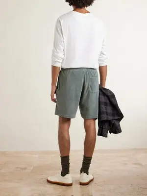 Hartford Straight-leg Cotton-terry Drawstring Shorts