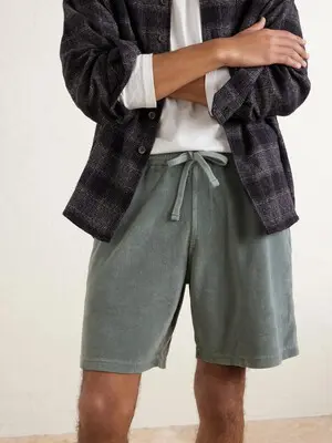 Hartford Straight-leg Cotton-terry Drawstring Shorts