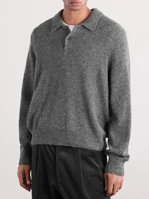 CORRIDOR Baby Alpaca-blend Polo Sweater