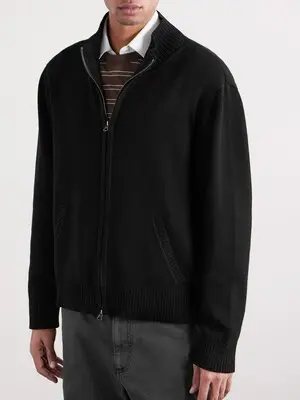 CORRIDOR Organic Cotton Zip-up Cardigan