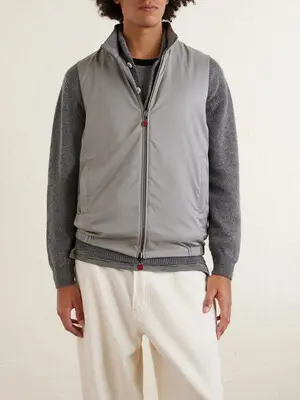 Kiton Reversible Shell And Jersey Gilet