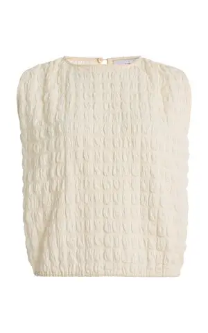 Proenza Schouler White Label Bradley Textured Top - White
