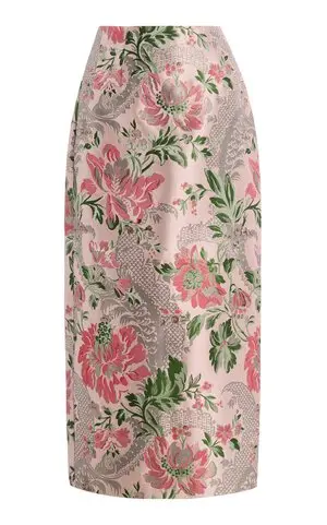 Women's Floral Midi Pencil Skirts