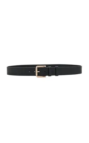 Max Mara Leather Braided Belt - Black