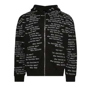 WHO DECIDES WAR BY EV BRAVADO Scripture Zipper Pullover