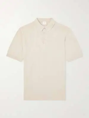Eleventy Eleventy - Cotton Polo Shirt - Men - Neutrals - M Beige