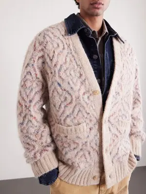 CORRIDOR Somatic Space-dyed Alpaca-blend Cardigan