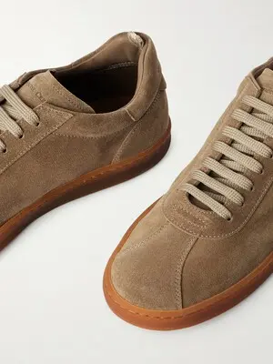 Officine Creative Halo 001' Suede Sneakers - Brown
