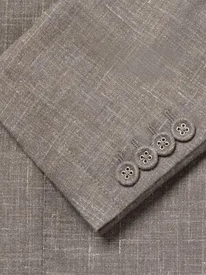 Officine Générale Leon Wool, Silk And Linen-blend Suit Jacket