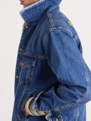 HUMAN MADE Fleece-lined Denim Trucker Jacket - Blue