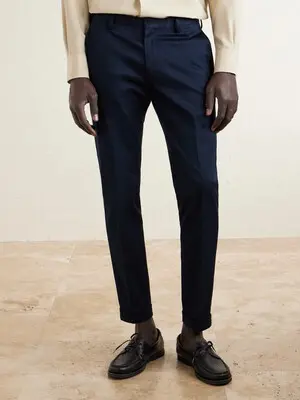 Paul Smith Straight-leg Cotton-blend Twill Trousers