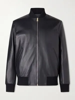 Paul Smith Leather Bomber Jacket