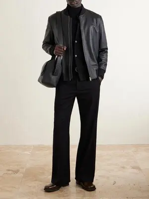 Paul Smith Leather Bomber Jacket