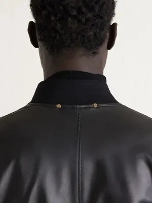 Paul Smith Leather Bomber Jacket