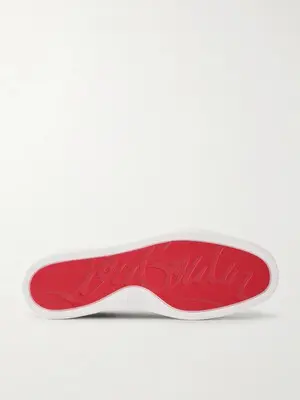 CHRISTIAN LOUBOUTIN Rantulow Full-grain Leather Sneakers