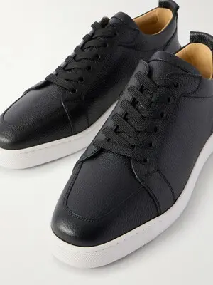 CHRISTIAN LOUBOUTIN Rantulow Full-grain Leather Sneakers
