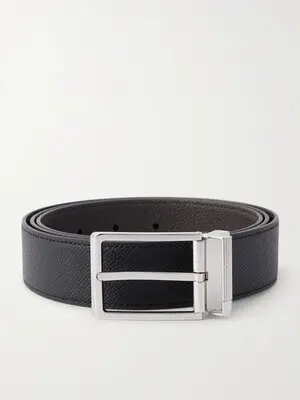 Dunhill 35mm Full-grain Leather Belt - Black