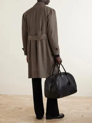 Thom Sweeney Wool-twill Double-breasted Overcoat