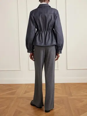 Cecilie Bahnsen Cbcandida Peplum Denim Jacket - Blue