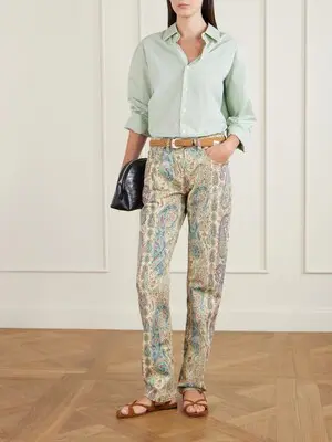 Etro Paisley-print Straight-leg Jeans - Multi