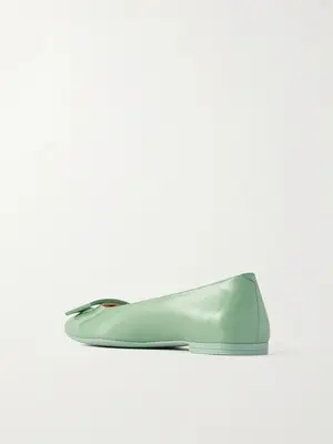ROGER VIVIER Gommettine Ballet Flats - Green
