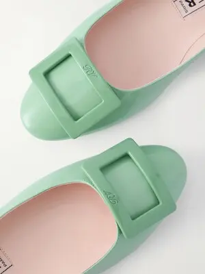 ROGER VIVIER Gommettine Ballet Flats - Green