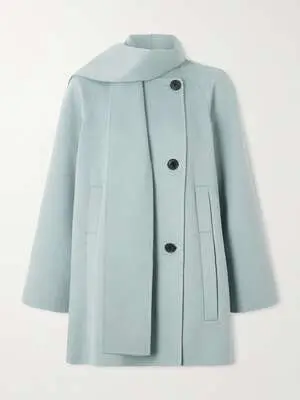 Proenza Schouler White Label Brisa Scarf-detailed Wool-blend Coat