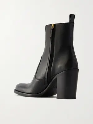 Chloé Phoenix Leather Ankle Boots - Black