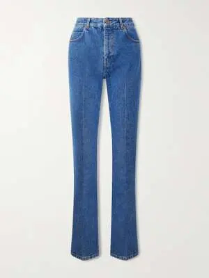 Balmain High-rise Bootcut Jeans - Light Denim