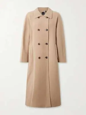 Theory Double-breasted Wool And Cashmere-blend Coat