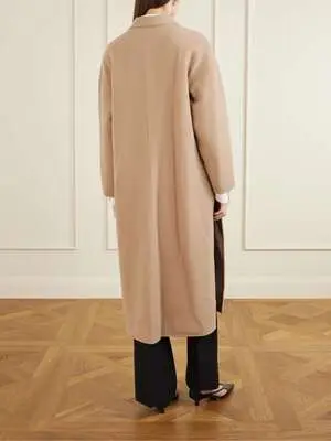 Theory Double-breasted Wool And Cashmere-blend Coat