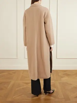 Theory Double-breasted Wool And Cashmere-blend Coat