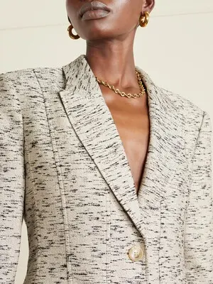 Ulla Johnson Tess Single-breasted Tweed Blazer