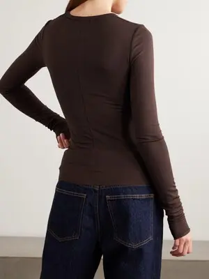 Eterne Ribbed Jersey Top