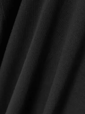 FLORE FLORE Dinah Ribbed Organic Turtleneck Top - Black