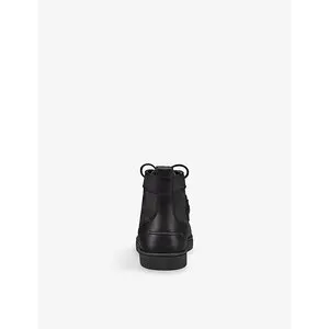CHRISTIAN LOUBOUTIN Louis Leather High-top Sneakers - Black