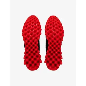 CHRISTIAN LOUBOUTIN Nastroshark Leather And Nylon Sneakers - Black
