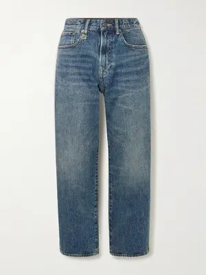 R13 Boyfriend Distressed Straight-leg Jeans - Blue