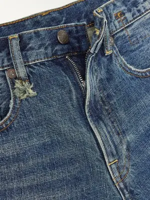 R13 Boyfriend Distressed Straight-leg Jeans - Blue