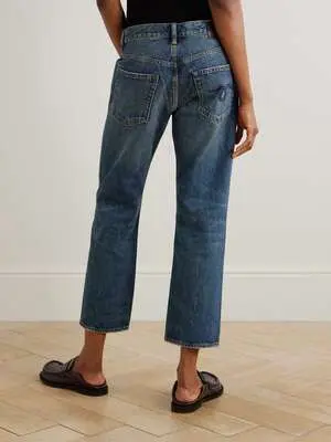 R13 Boyfriend Distressed Straight-leg Jeans