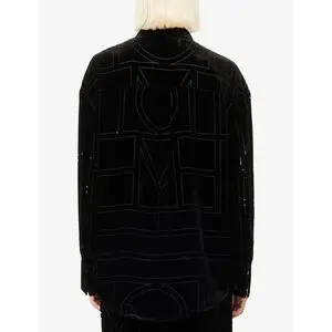 TOTEME Oversized Devoré Silk-blend Shirt