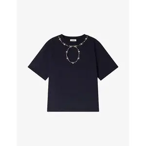 Sandro Round Neck Tops