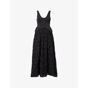 Simkhai Bryony Bustier Woven Midi Dress