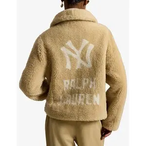 Polo Ralph Lauren Yankees Logo Shearling Bomber Jacket