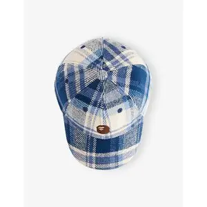 A BATHING APE Check-pattern Brand-embroidered Baseball Cap